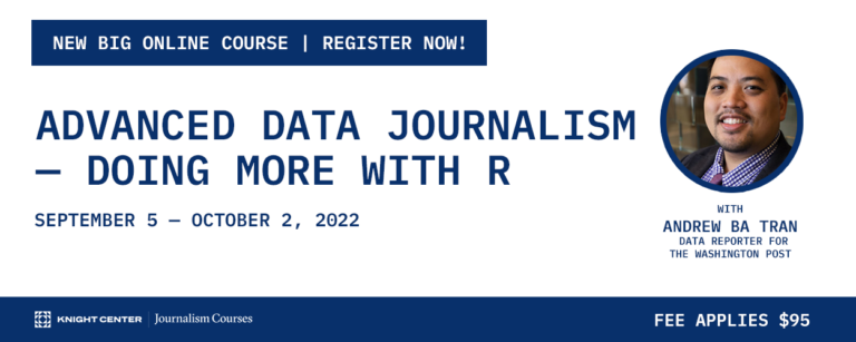 Grow your data journalism toolkit with Knight Center course on R ...